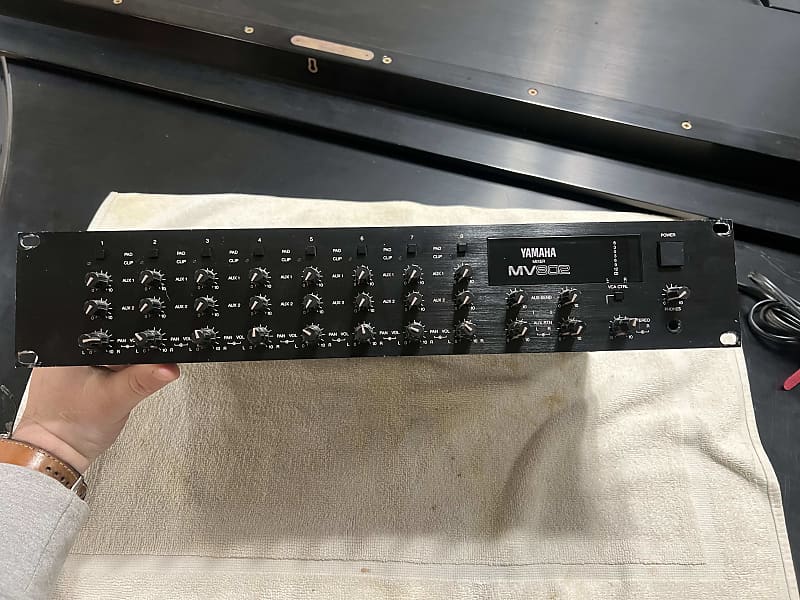 Yamaha MV802 8 Channel Rack Line Mixer - Black | Reverb