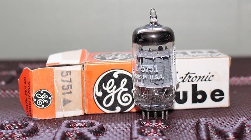 GE JAN 5751 12AX7 PERFECT BALANCE GREY PLATE FOIL DISC GETR | Reverb