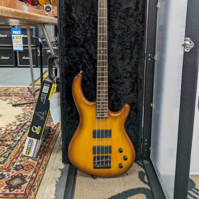 DEAN Edge 5 LEFTY 5-string BASS guitar NEW Trans Black - | Reverb