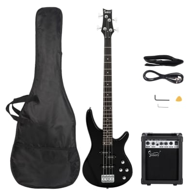 Gstyle Neck Thru 4 String Bass Guitar w/ Active Belcat | Reverb