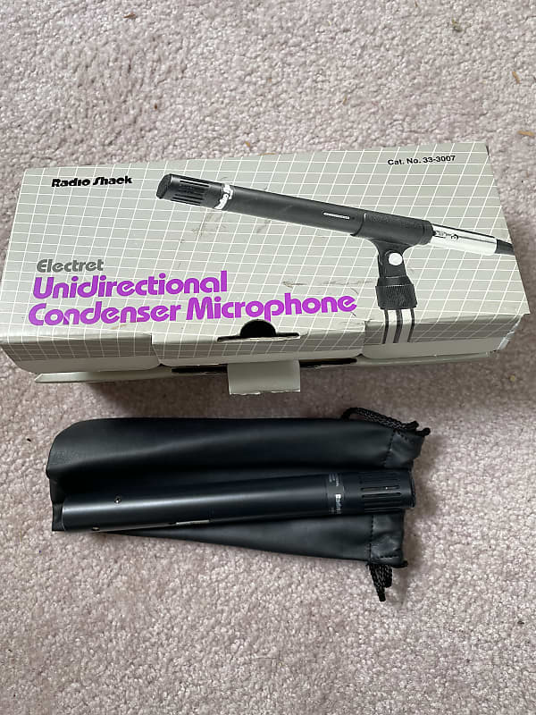 Radioshack Electret 33-3007 Condenser Microphone Vintage | Reverb