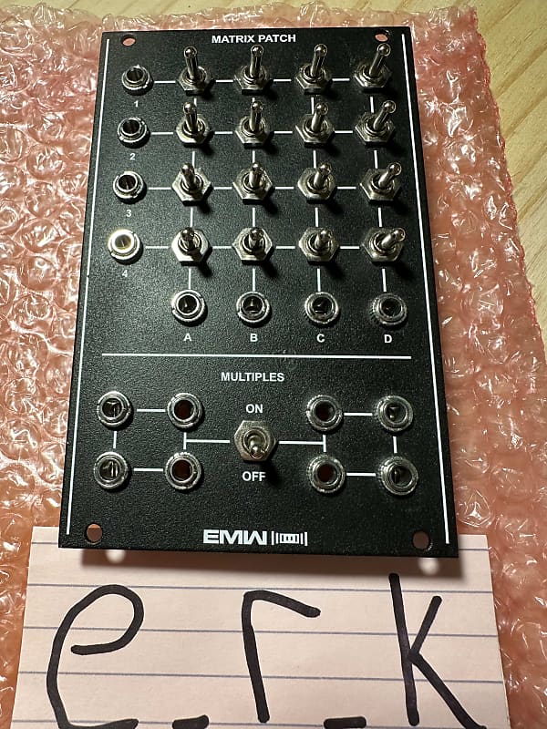 EMW Matrix Patch | black | eurorack passive switch-matrix and | Reverb