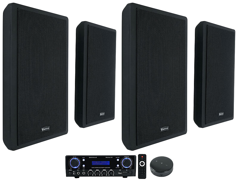 Rockville BLUAMP 100 Home Stereo Amplifier+(4) Wall | Reverb