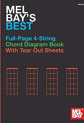 Mel Bay's Best Full-Page 4-String Chord Diagram Book | Reverb