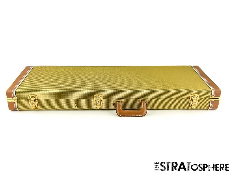 Vintage Style TWEED HARDSHELL CASE for Fender Stratocaster | Reverb