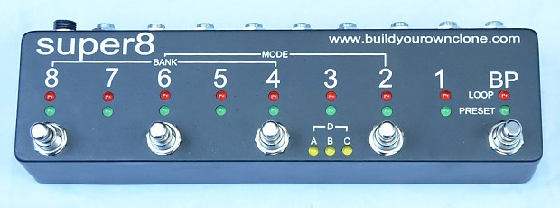 B.Y.O.C. Super8 Programmable Looper Pre-built Pedal | Reverb