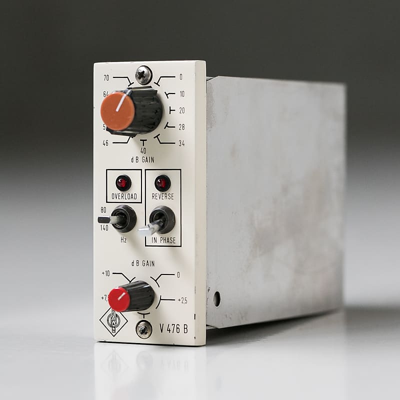 Neumann V476b vintage preamp module with white faceplate, | Reverb