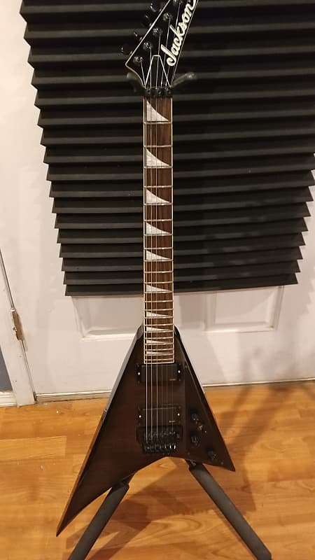 Jackson Rhodes V made in Japan Transparent Black | Reverb