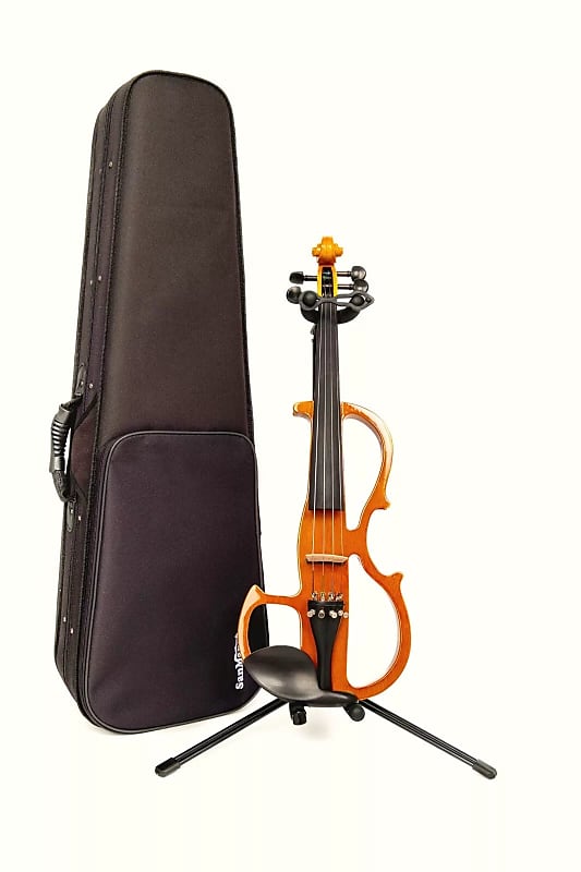 4/4 Electric Silent Violin Set | Cutaway Design with Case, | Reverb