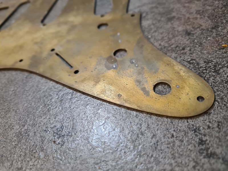 Schecter Van Nuys Stratocaster brass pickguard Mighty Mite | Reverb