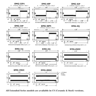 EMG 45J, 6 String Bass Active Single Coil Pickup for Modulus, | Reverb