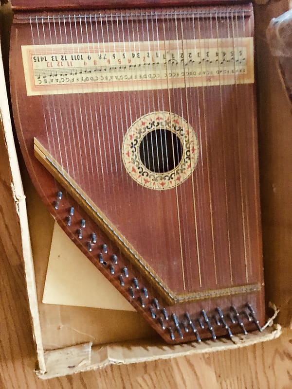 Oscar Schmidt Zither 1940’s - Dark Wood | Reverb