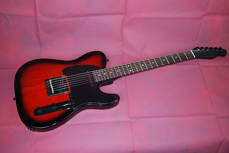 Video! Partscaster Telecaster 2023 Gloss Red Black Burst | Reverb