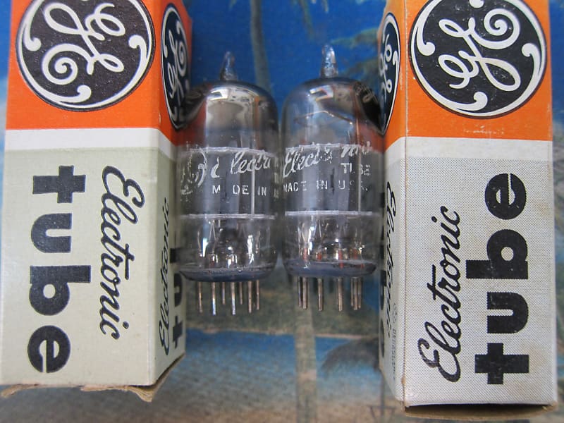 Pr Vintage GE JAN 12AY7 preamp Driver Tubes,60s,Gray Plates, | Reverb