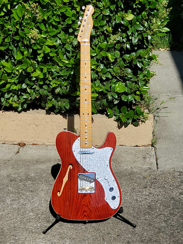 Partscaster Thinline telecaster 2013 - Red Clear | Reverb