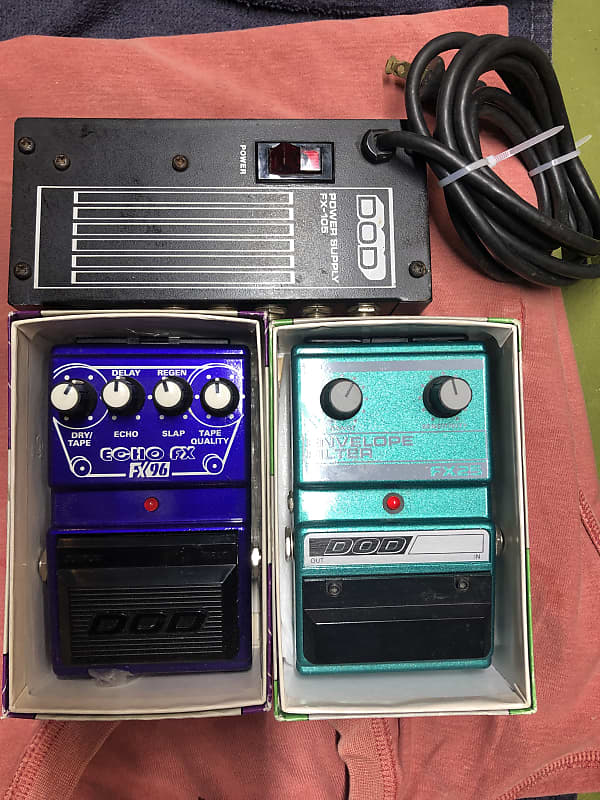 DOD FX 25 Envelope Filter & FX96 Echo pedal 80's | Reverb