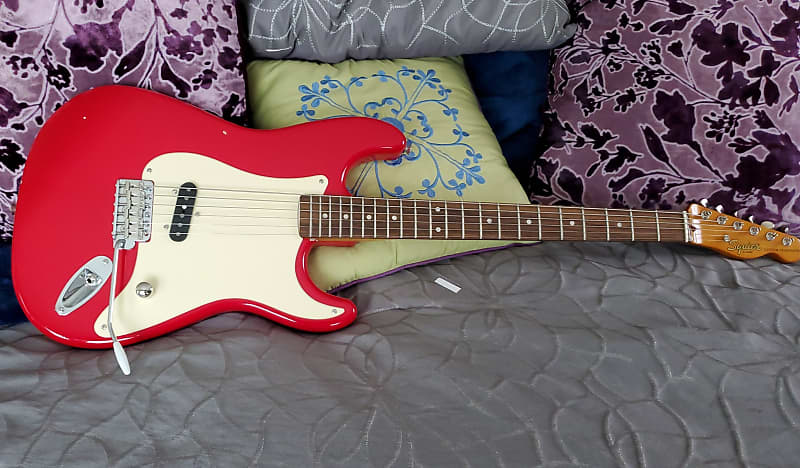 Squier baritone esquire 90-2023 - red | Reverb