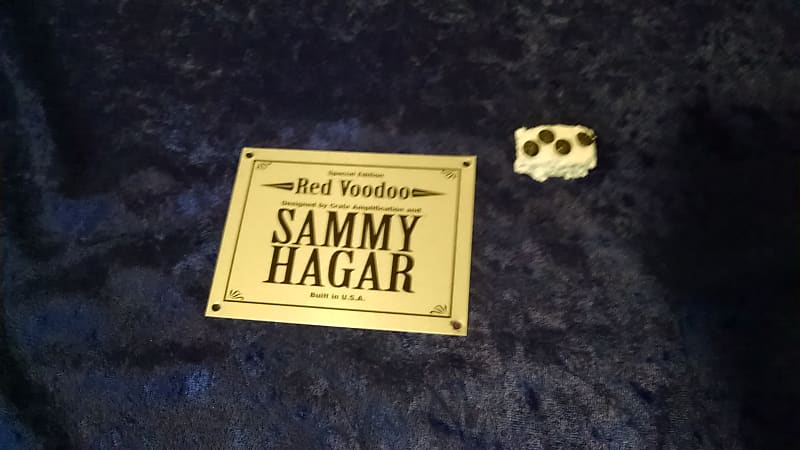 Crate Red VooDoo Sammy Hagar Plaque | Reverb