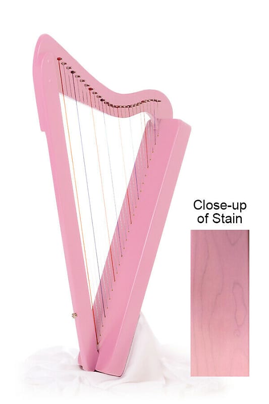Rees Harps Harpsicle Harp, 26 Strings, Pink Stain Finish | Reverb