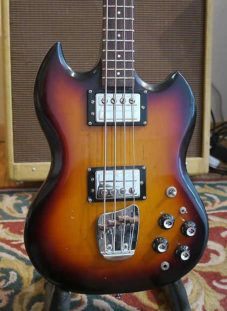 Guild JetStar II Bass JSII 1973 Sunburst | Reverb
