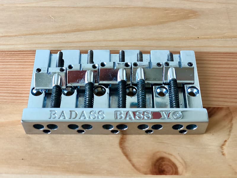 Leo Quan Badass Bass V Bridge for Fender 5 String Chrome with | Reverb
