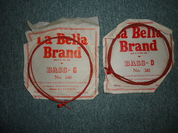 La Bella Brand Gut Bass Strings 'G' and 'D' | Reverb