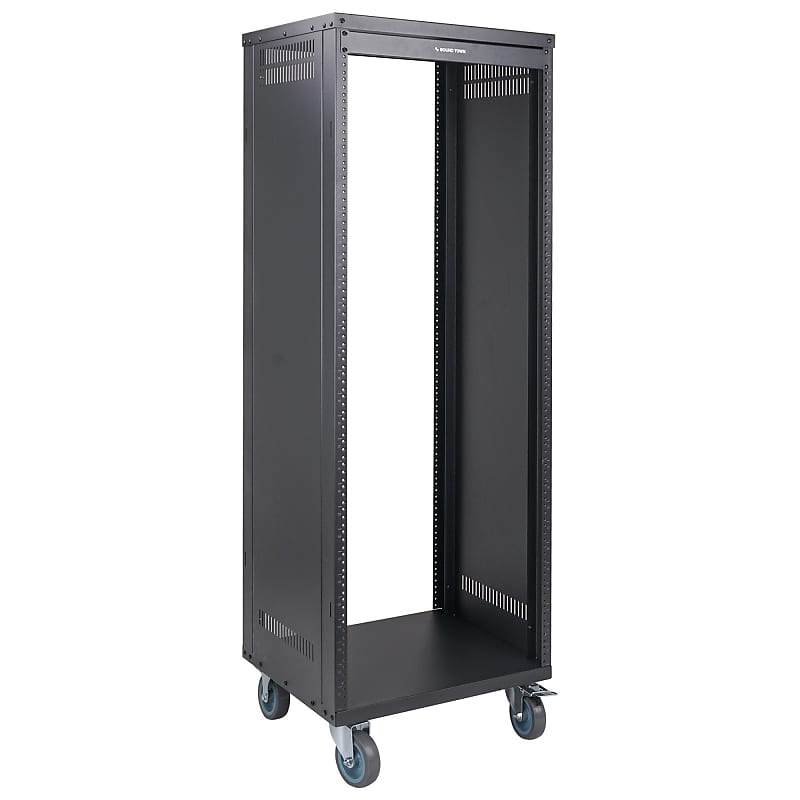 STRK-M30U | 30U Universal Steel Rack, w/ 3" Locking Casters, | Reverb