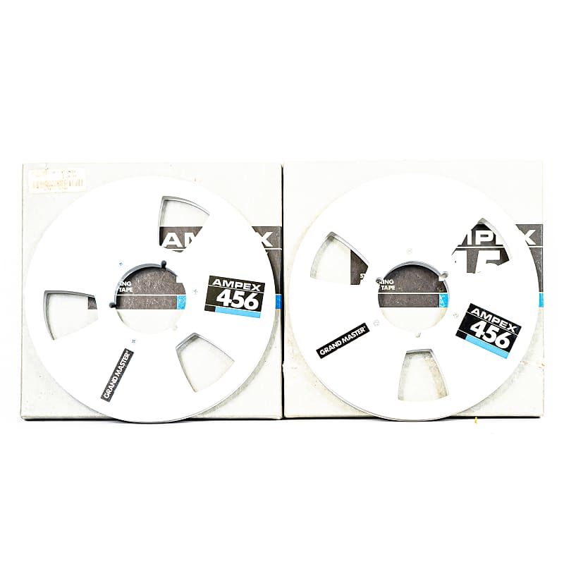 Ampex 456 - 10" x 1/4" - Metal Tape Reel Pair with Boxes - | Reverb