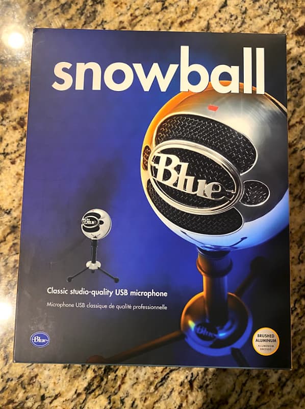 Blue Snowball USB Mic - Brushed Aluminum | Reverb