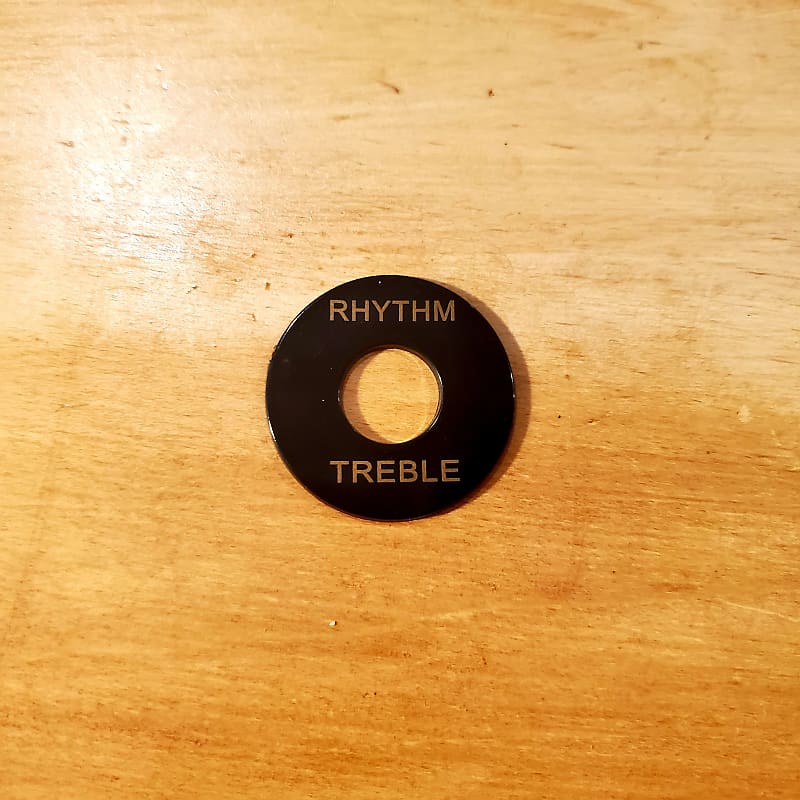 Toggle Switch Ring Rhythm / Treble Black & Gold Washer Les | Reverb
