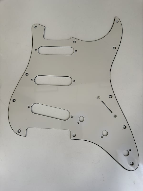 Stratocaster Style 3-Ply Pickguard Parchment | Reverb