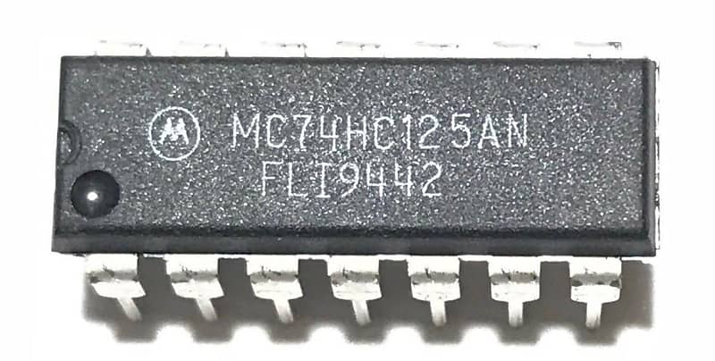 Motorola MC74HC125AN 74HC125 Quadruple Bus Buffer Gates With | Reverb