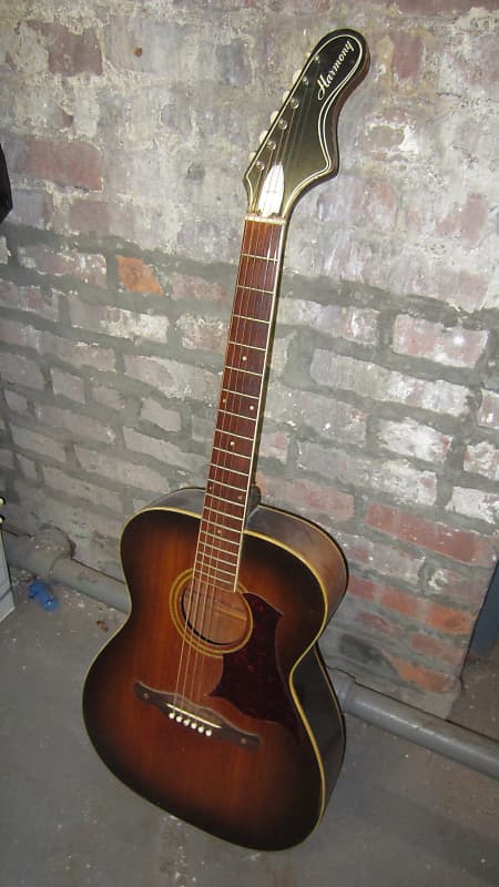 Harmony Acoustic Guitar 1960s - Sunburst | Reverb