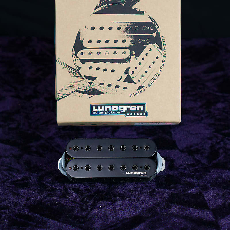 Lundgren M7 7-String Bridge Pickup (Black with Black Bolts) | Reverb