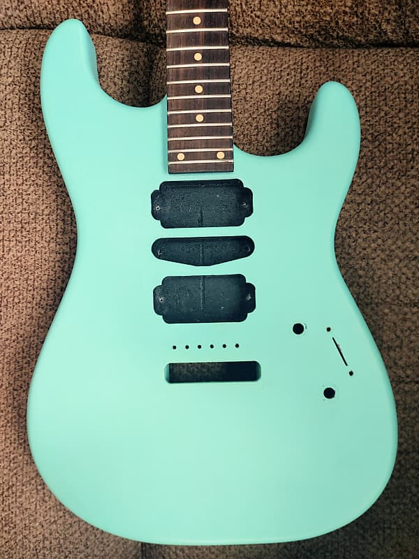 Musikraft Roasted Body and Set Neck 2016 Sea foam Green | Reverb
