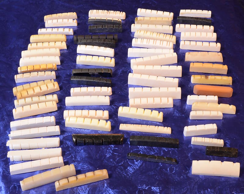 Collection Of String Nuts Include Some '80s Gibson N.O.S. Nut | Reverb