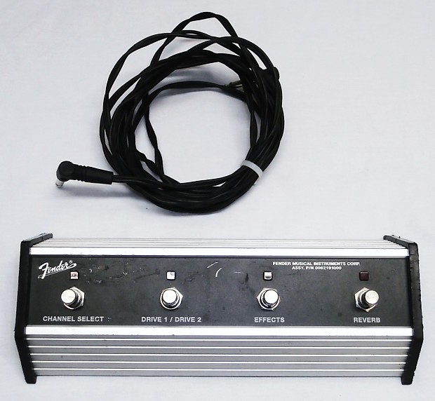 2012 Fender 'Stage 1000' 4-Button Footswitch with Cable | Reverb