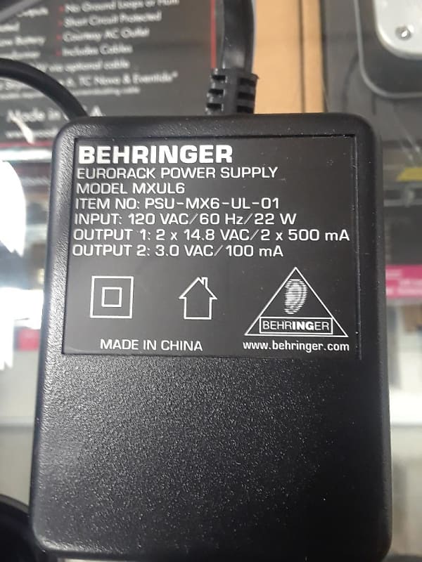 Behringer MXUL6 Power Supply. Eurorack, UNUSED. | Reverb