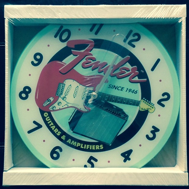 Fender Fender 2011 promo clock Sea Foam Green | Reverb