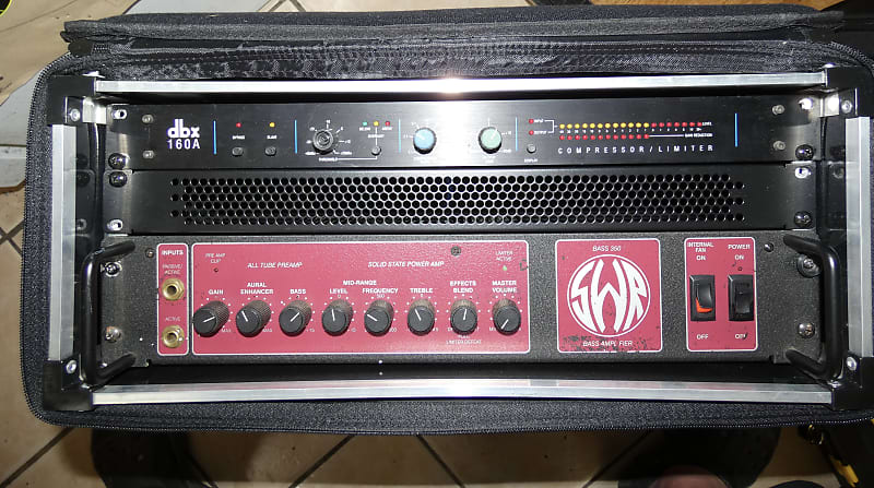 SWR Bass 350, DBX 160A, Road Runner 4 sp Bass 350 burgundy, | Reverb