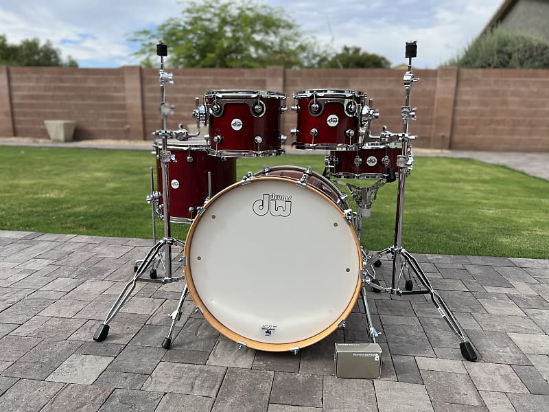 DW Design Series 5pc Shell Pack Cherry Stain | Reverb