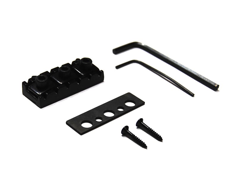 Black Floyd Rose nut for electric guitar | Reverb