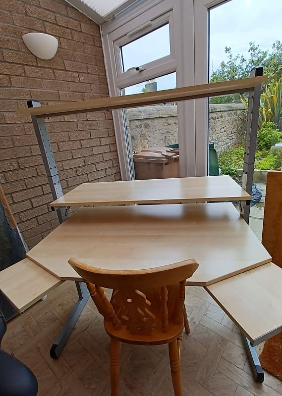 IKEA Jerker Computer Desk & Add-On Unit Birch | Reverb UK