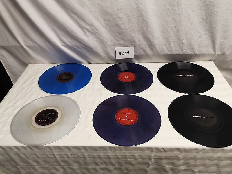 RANE SERATO CONTRO VINYL BUNDLE BLUE / PURPLE / CLEAR / BLACK | Reverb