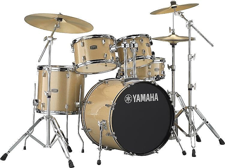 Yamaha Rydeen 5 Piece Shell Pack Drum Kit, Champagn Glitter | Reverb