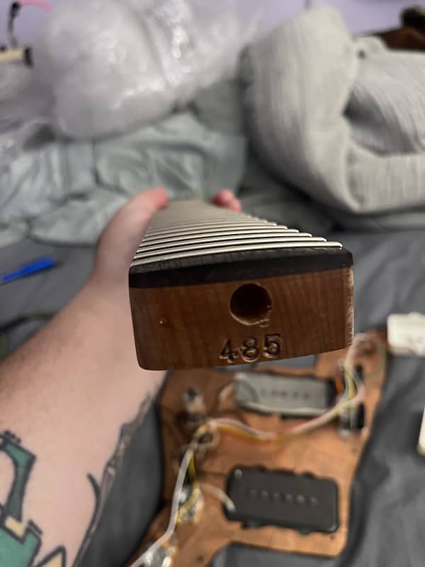 Warmoth Roasted Maple with Dark Indian Rosewood Neck | Reverb