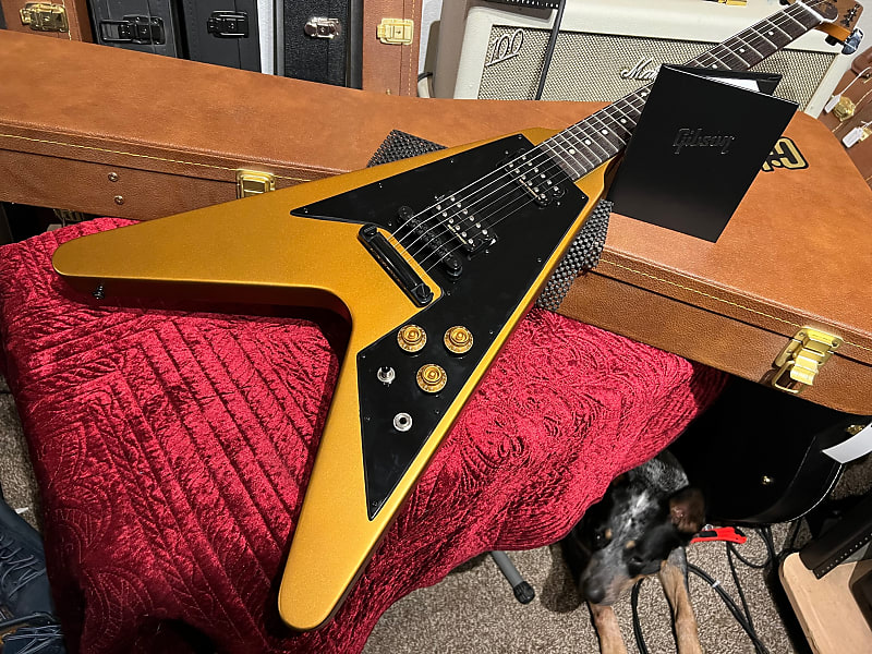 Gibson Mod™ Collection // 70s Flying V 2022 - Mountain Gold | Reverb