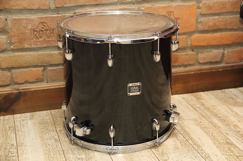 Yamaha Oak Custom 16x16 floor tom Musashi Black | Reverb