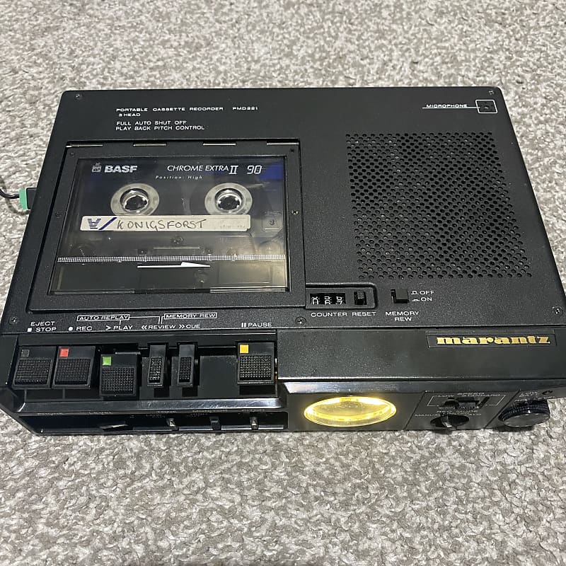 Marantz PMD221 Professional Portable Mono 3 Head Cassette | Reverb UK
