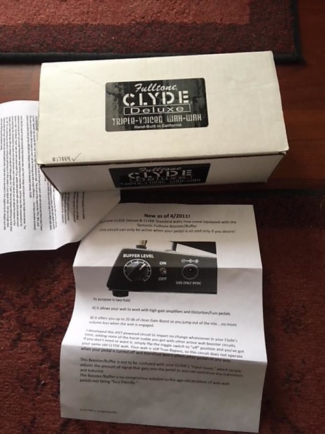 Fulltone Clyde Deluxe Wah (BOX ONLY w/manual) | Reverb